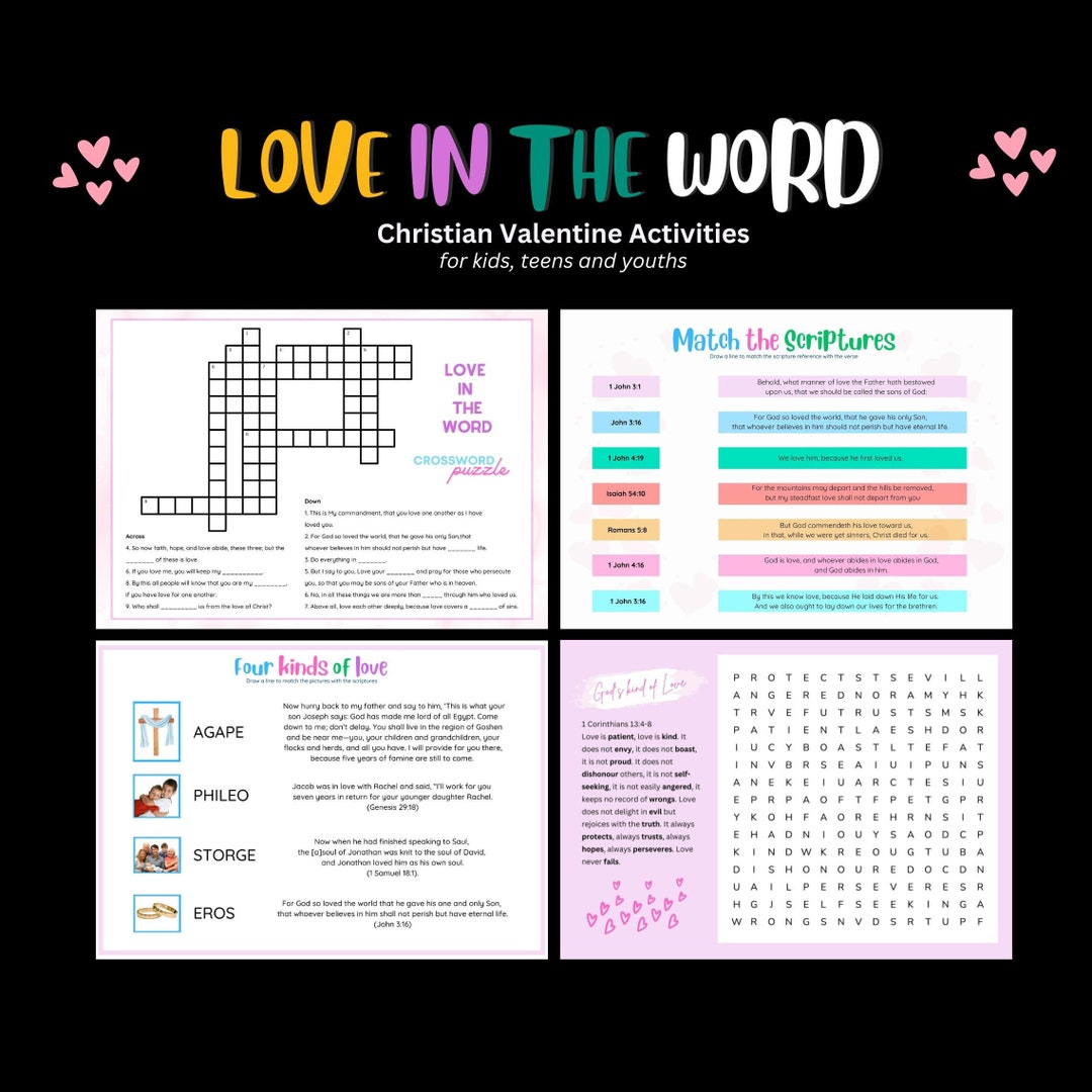 Christian Teen Kids Quiz Games, Children Sunday School Lesson Activity ...