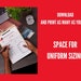 Printable Cheerleader Profile/information Sheet in Red Instant Download ...