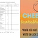 Printable Cheerleading Tryout Score Sheet. Instant Download Template ...
