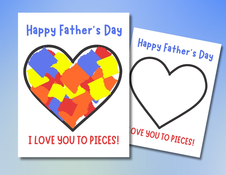 Father's Day Craft From Kids, Easy Crafts for Dads, Shredded Pieces of ...