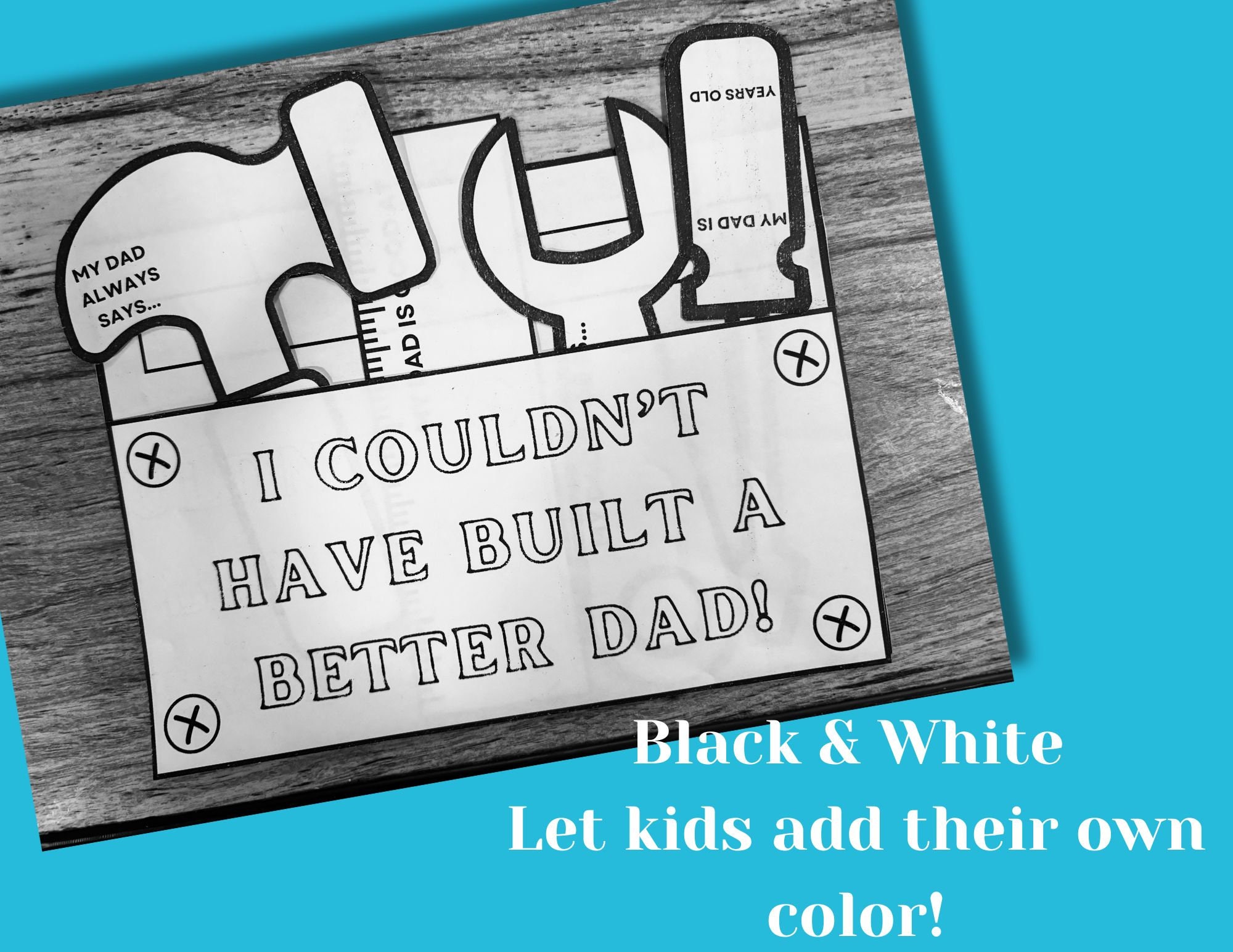 Father's Day Tool Box Card, I Couldn't Have Built a Better Dad, Father ...