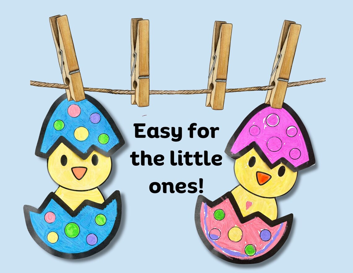 Easter Craft for Kids, Chick Craft for Spring, Easy Spring/ Easter ...