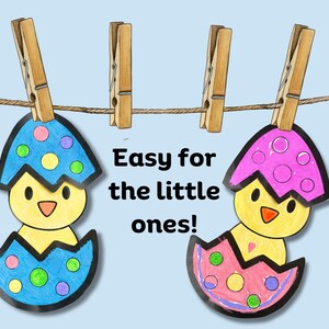 Easter Craft for Kids, Chick Craft for Spring, Easy Spring/ Easter ...