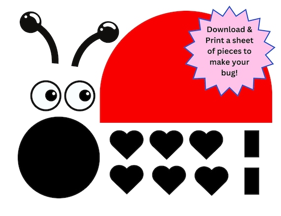 Ladybug Valentine Holder Template Love Lady Bug Svg Cut File Love