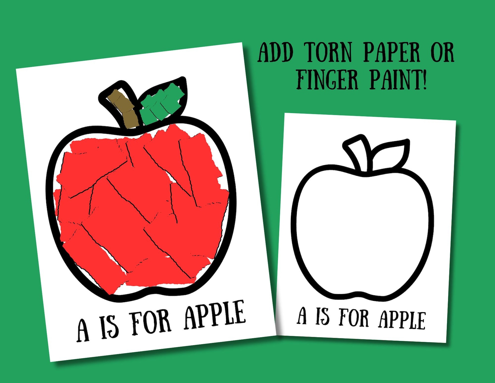 Apple Craft Template for Kids,back to School Craft, Spring Craft for ...