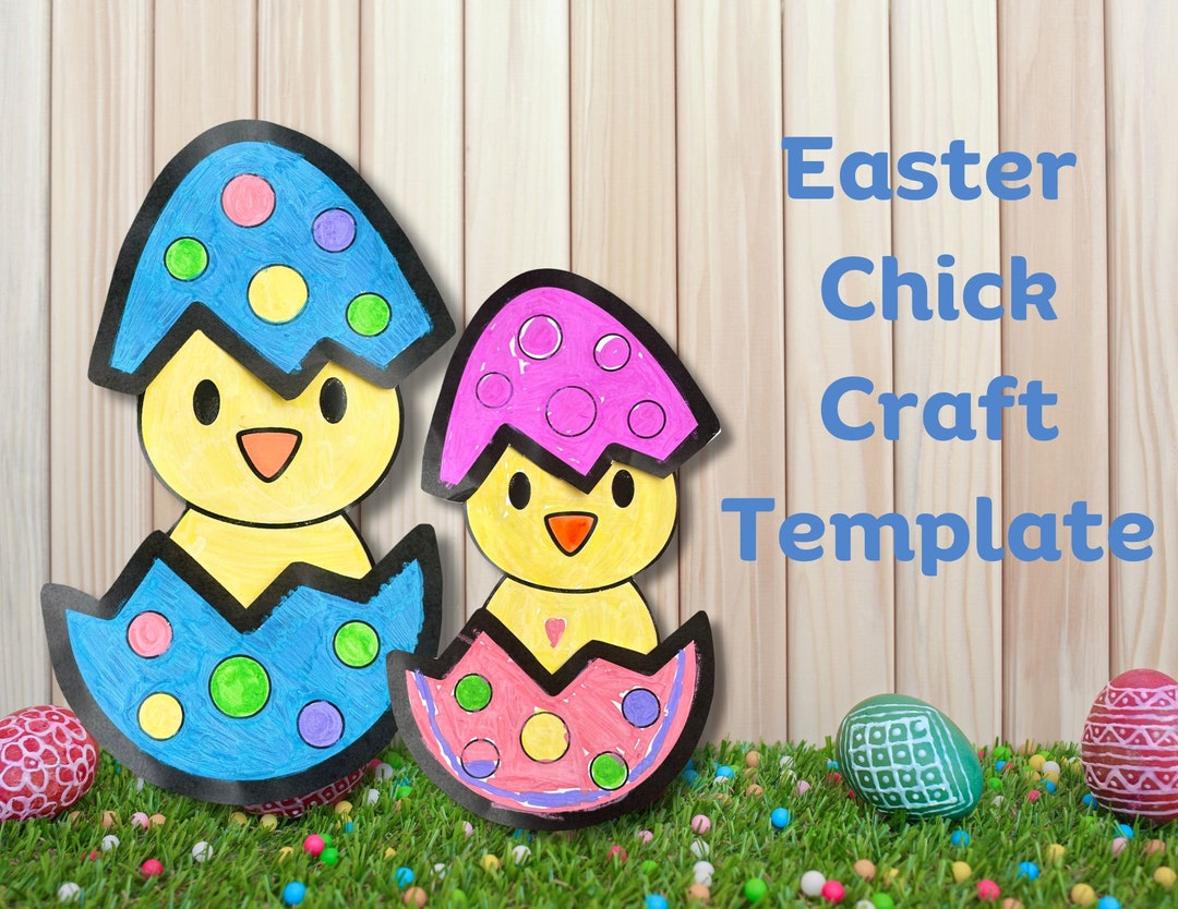 Easter Craft for Kids, Chick Craft for Spring, Easy Spring/ Easter ...