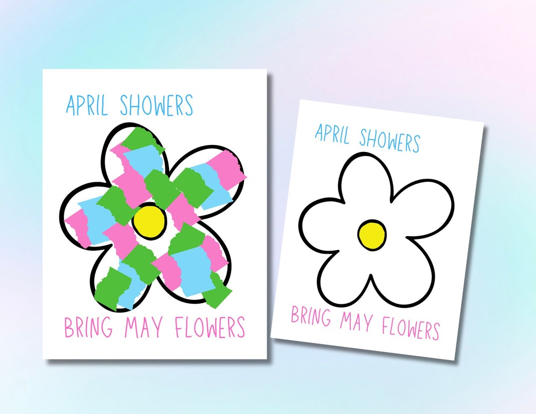 Spring Craft Template for Kids, Flower Craft for Daycare, Preschool ...