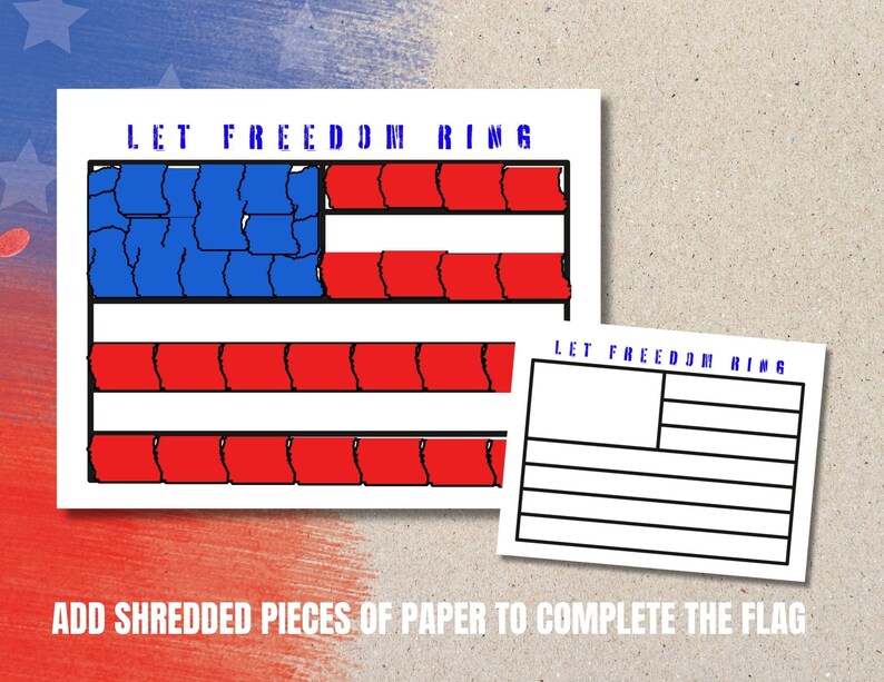 Simple Flag Craft, 4th of July Craft, Memorial Day, Veterans Day ...