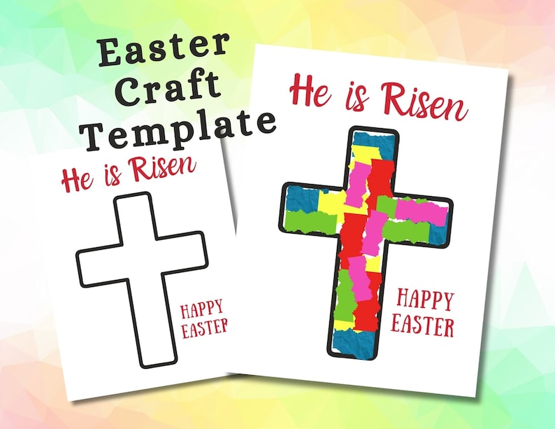 Easter Craft for Kids, Simple DYI Kids Easter Craft, He is Risen, Easy ...