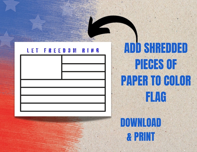 Simple Flag Craft, 4th of July Craft, Memorial Day, Veterans Day ...
