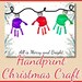Christmas Handprint Craft, Holiday Handprint/footprint Art, Winter ...