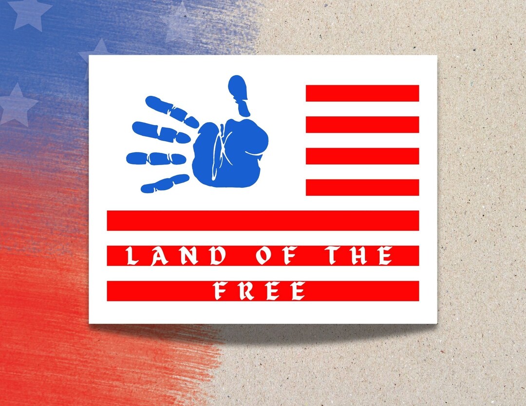 Handprint Flag Craft, Memorial Day Craft for Kids, 4th of July Craft ...