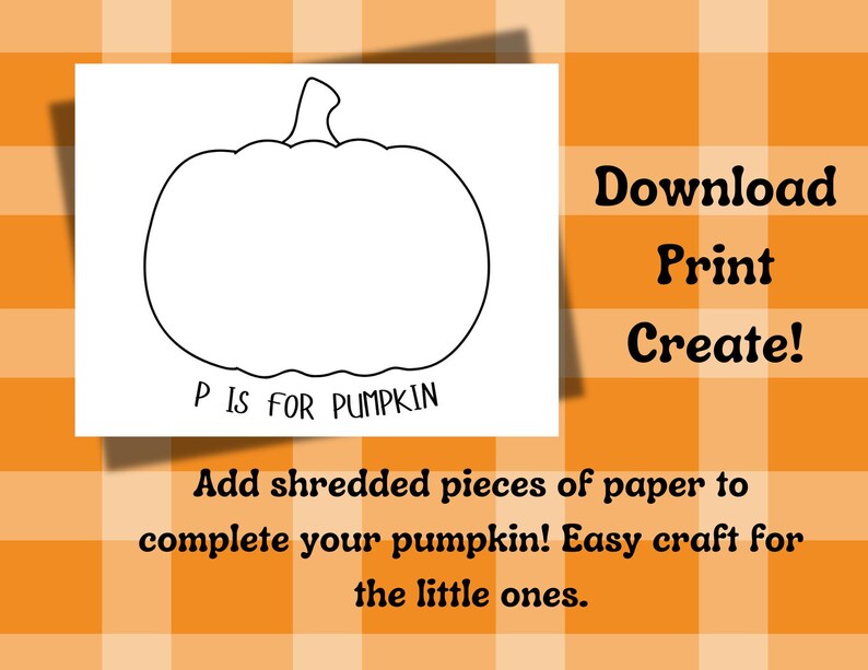 Pumpkin Craft, Fall Craft for Kids, Tissue Paper Craft for Kids ...