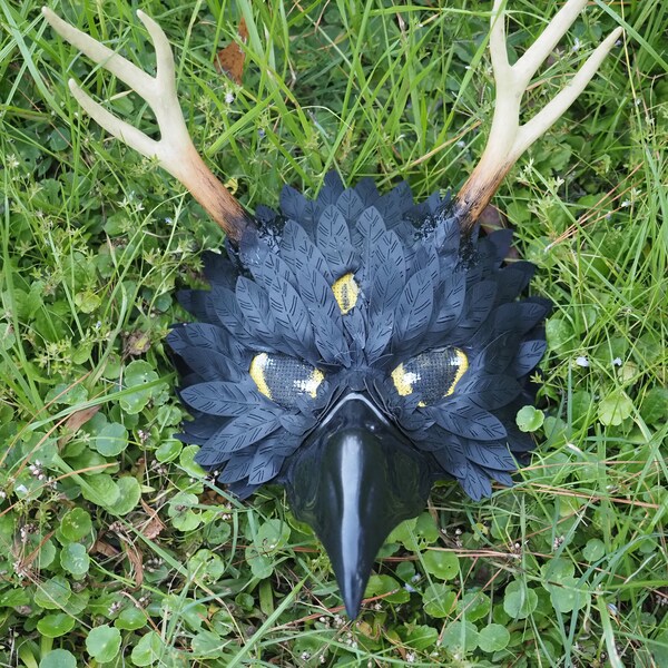 Crow Mask - Etsy