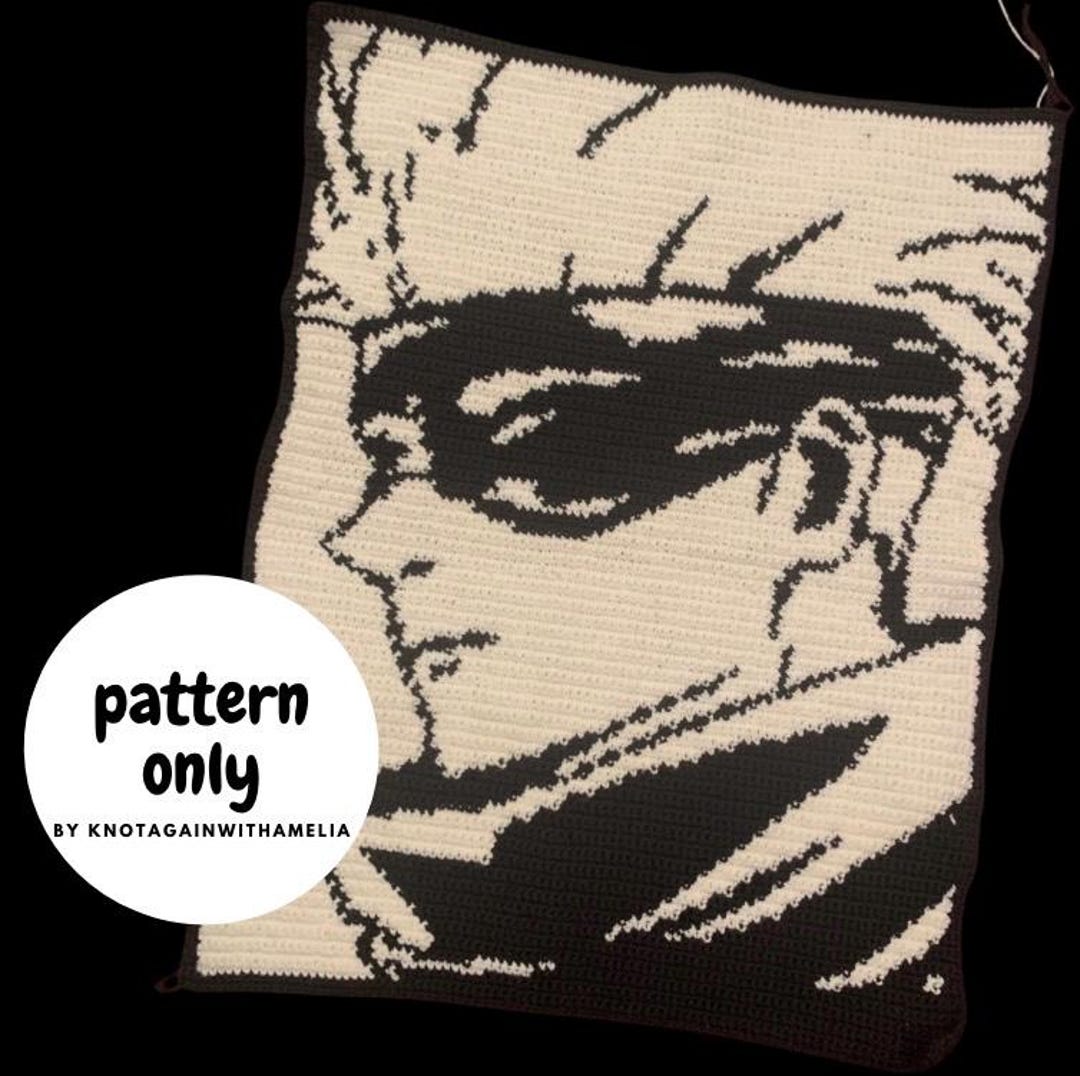 Satoru Gojo - Jujutsu Kaisen - Tapestry Crochet Pattern - Handmade ...