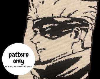 Choso - Jujustu Kaisen - Tapestry Crochet Pattern - Handmade Crochet ...