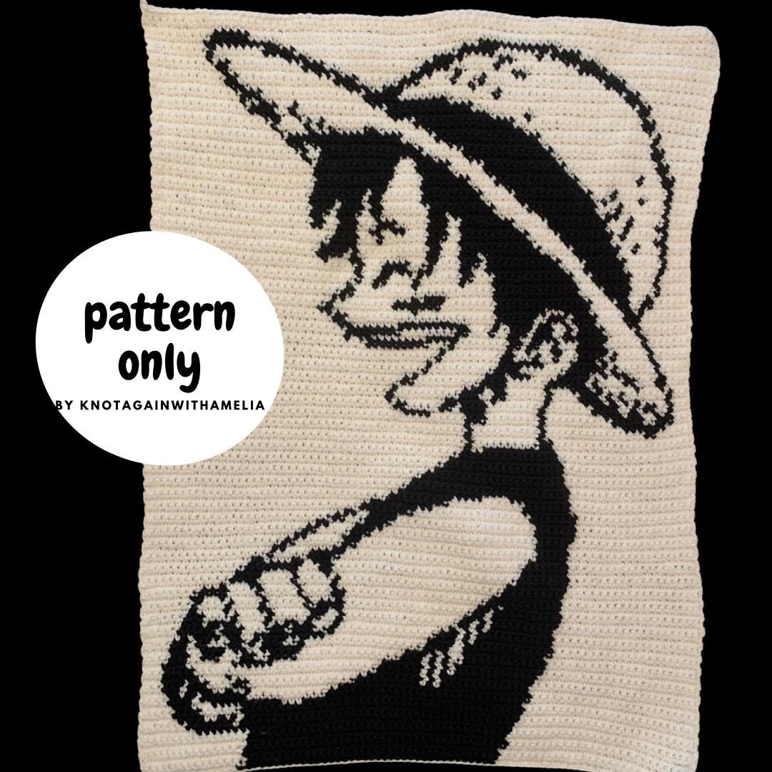Monkey D. Luffy - One Piece - Tapestry Crochet Pattern - Handmade ...
