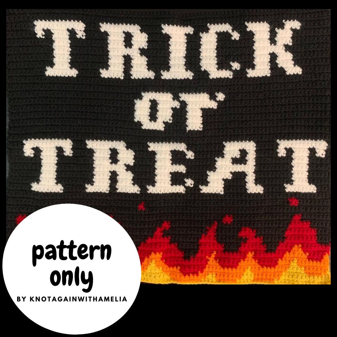 Fire - Trick or Treat - Hell - Tapestry Crochet Pattern - Patterns ...