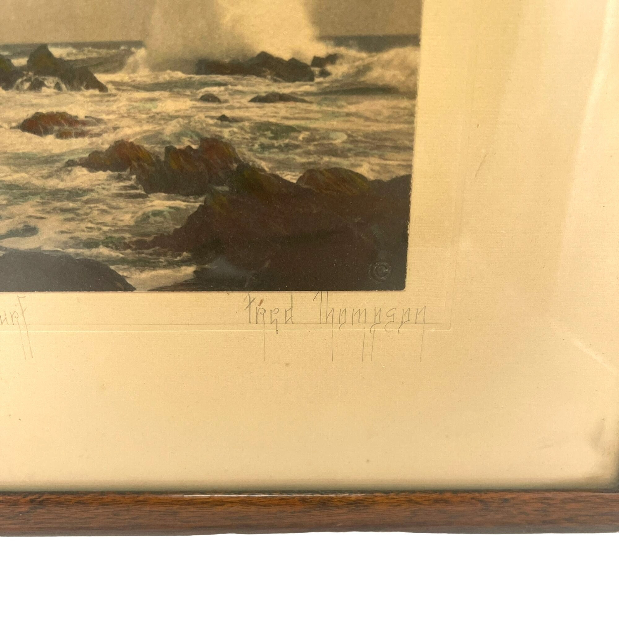 Fred Thompson Hand Signed Hand Tinted Photograph A Bit of Surf - Etsy