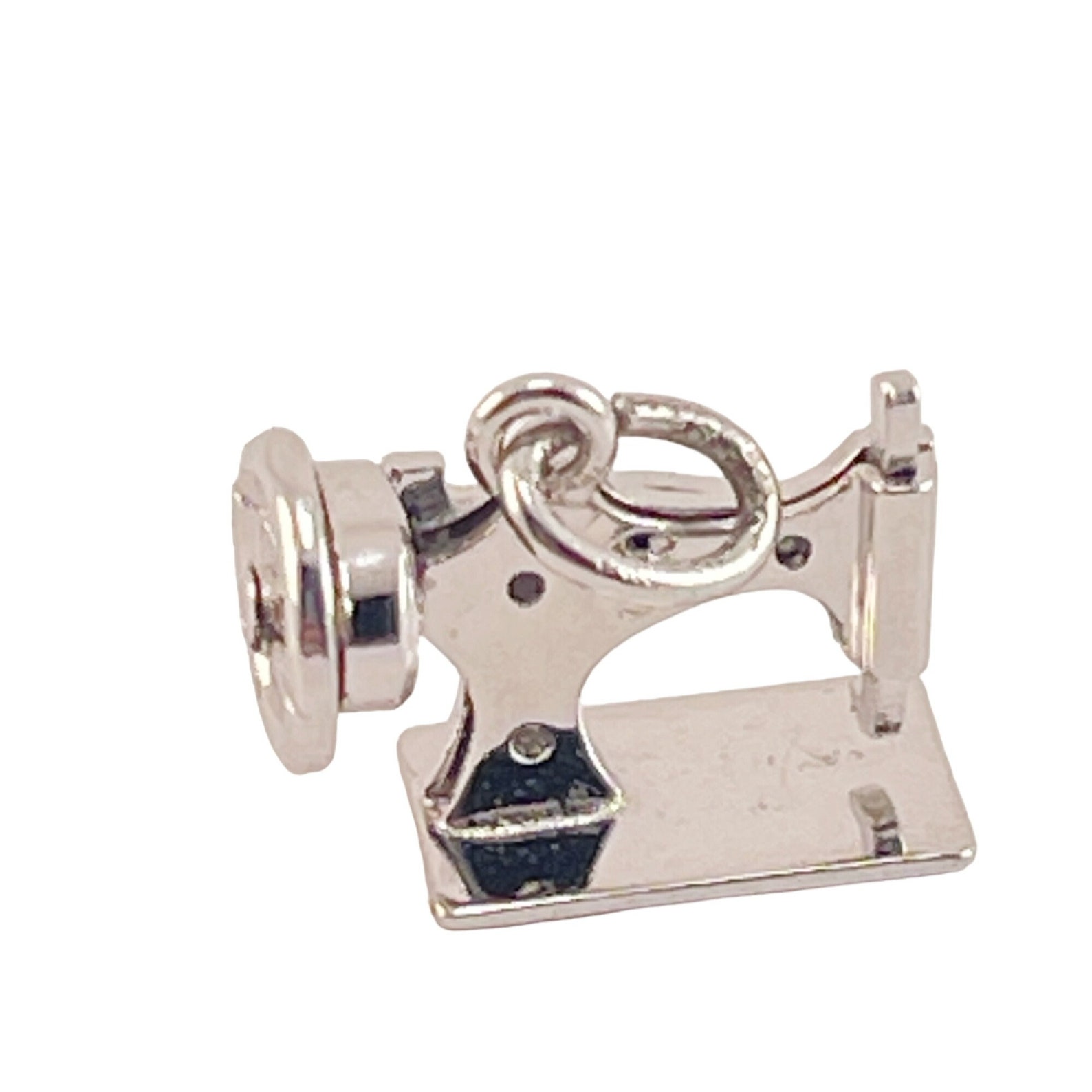 Vintage Sterling Silver Sewing Machine Charm Pendant - Etsy