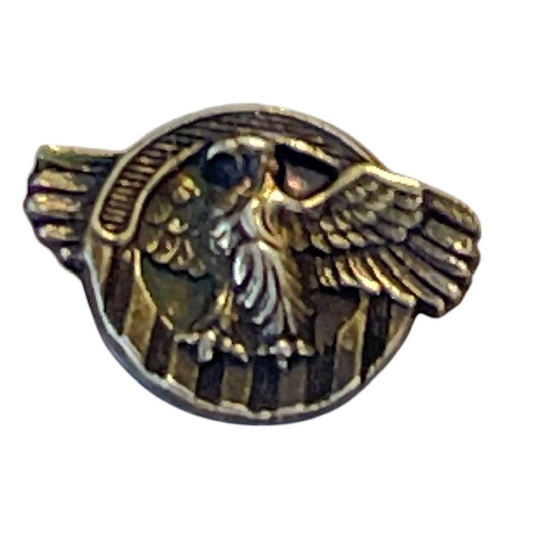 Vintage US Eagle Military Insignia Pin Button Brass & Metal Collectible ...