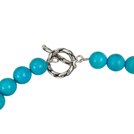 Handcrafted Faux Turquoise Bead Necklace With Unique … - Gem