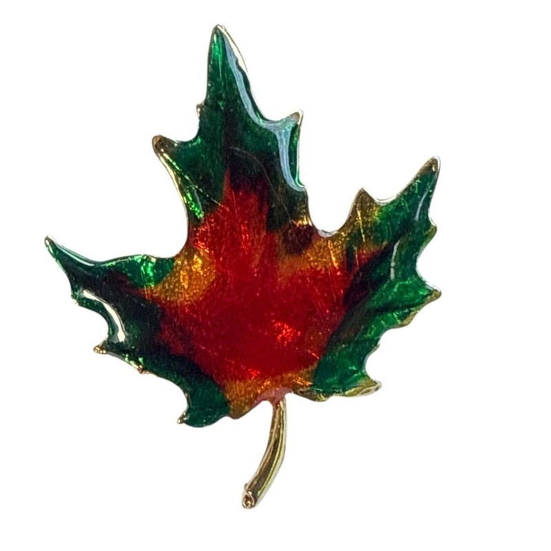 Autumn Leaf Brooch - Etsy