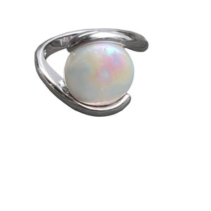 Honora Pearl Ring, 925 Silver. Coin Pearl Ring, Designer Honora Jewelry ...