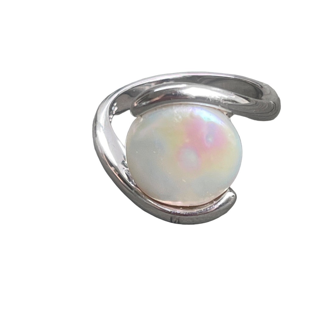 Honora Pearl Ring, 925 Silver. Coin Pearl Ring, Designer Honora Jewelry ...