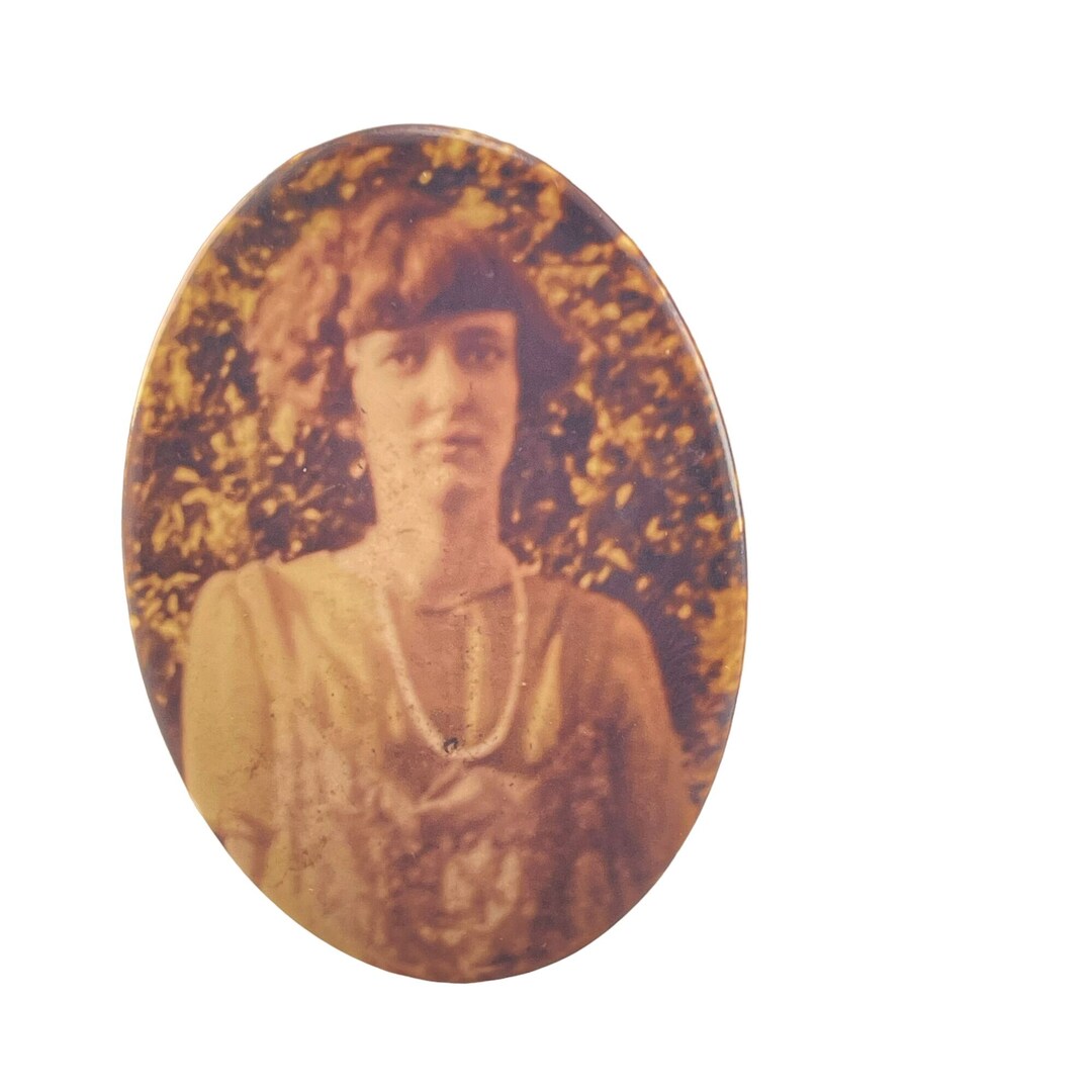 Vintage 1920s-1930s Flapper Girl Pocket Mirror, Vintage Flapper Girl ...
