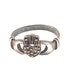 Vintage Irish Claddagh Ring With Marcasite Stones Sterling Silver Size ...