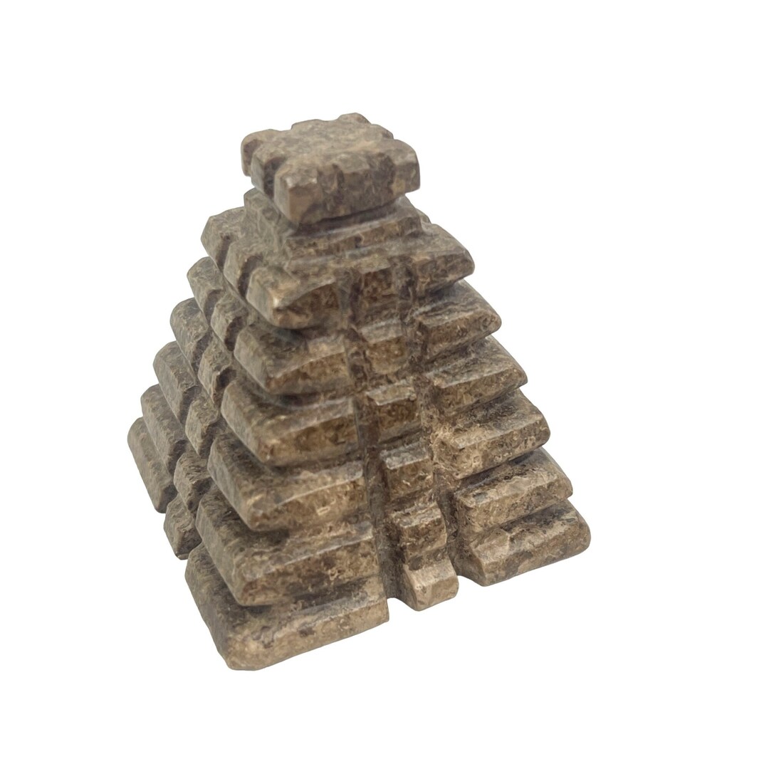Mayan Temple Miniature Stone Pyramid Sculpture - Etsy