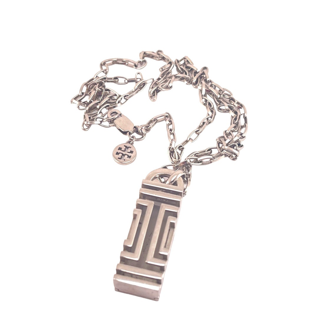 Tory Burch Fitbit Locket Necklace With Chain Tory Burch for Fitbit Fret ...