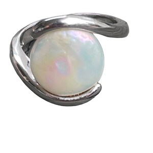 Honora Pearl Ring, 925 Silver. Coin Pearl Ring, Designer Honora Jewelry ...