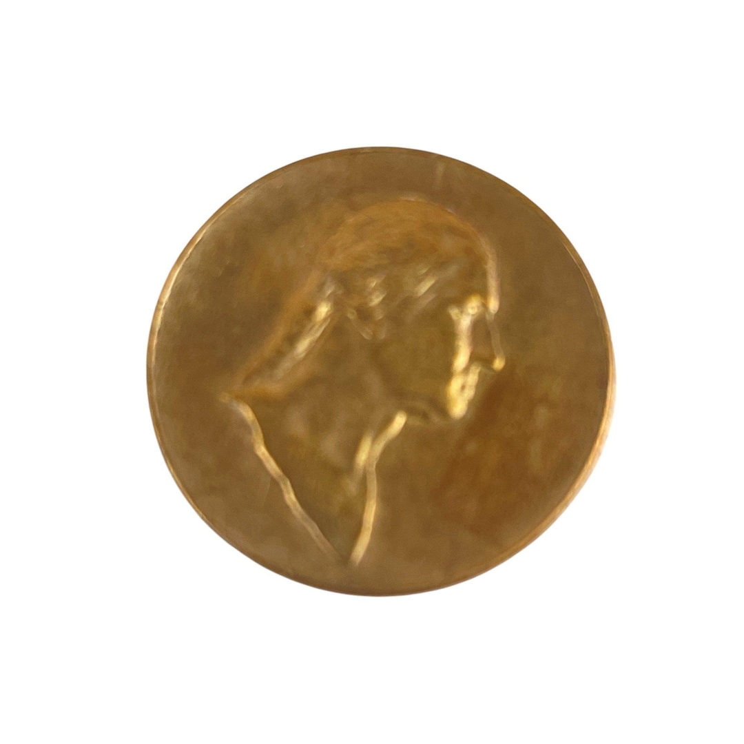 Vintage Valley Forge Washington Memorial Coin Gold Tone Collectible ...