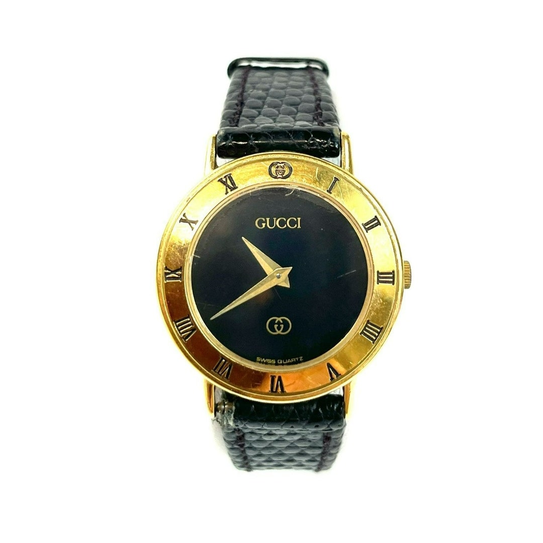 Gucci 3000L 18K Gold Plated Watch GUCCI Vintage 1990s Gold - Etsy