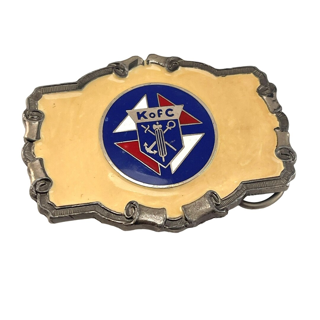 Vintage Knights of Columbus Belt Buckle Enamel Limited Edition 1980 - Etsy