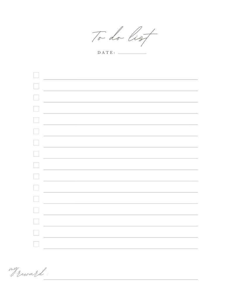 Modern to Do List Printable - Etsy