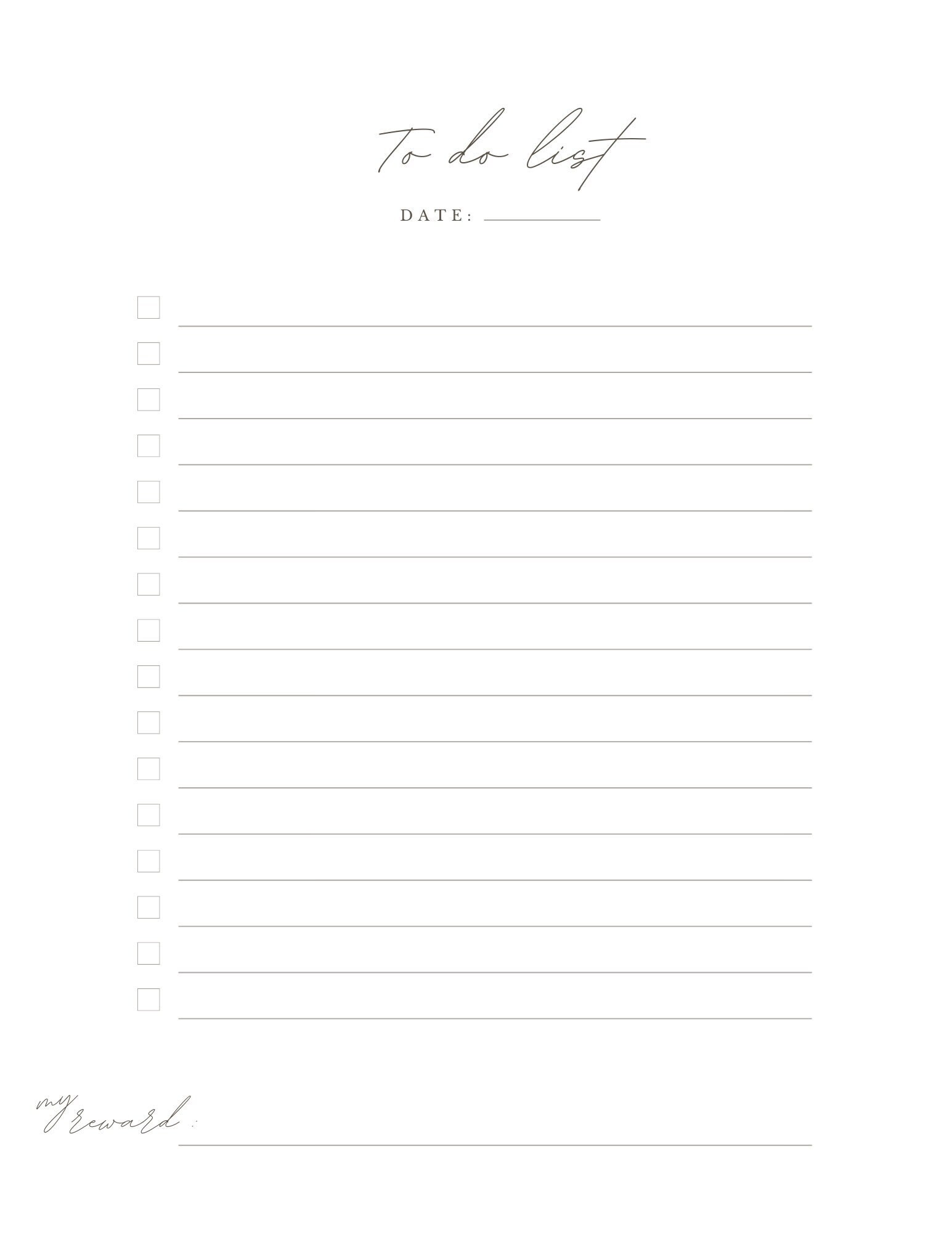 Modern to Do List Printable - Etsy