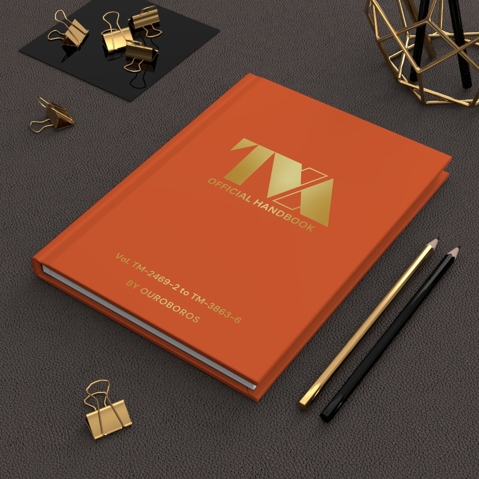 TVA Handbook Hardcover Journal Printed Matte Gold - Etsy