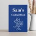 Personalized Cocktail Recipe Book - Drink Recipe Book, Bartender Gift ...