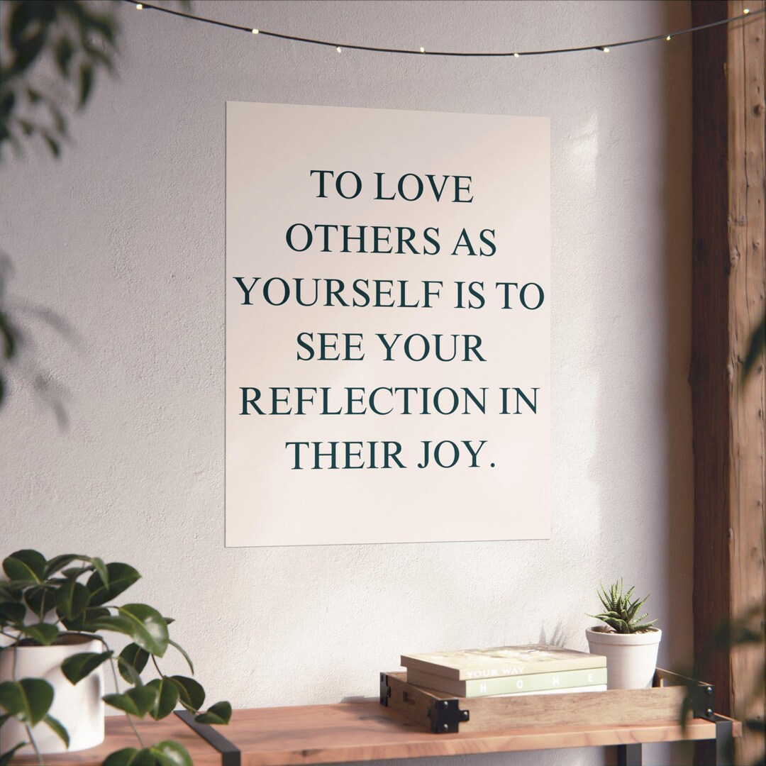 To Love Others Quote Print, Digital Download Art, Wall Decor Sign, Joy ...