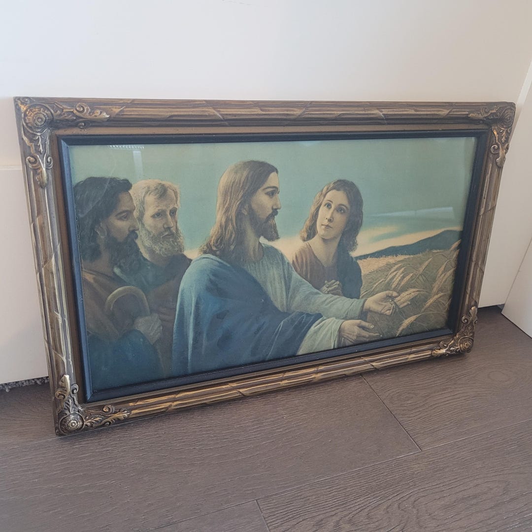 Antique Jesus and Disciples in Original Frame - Etsy