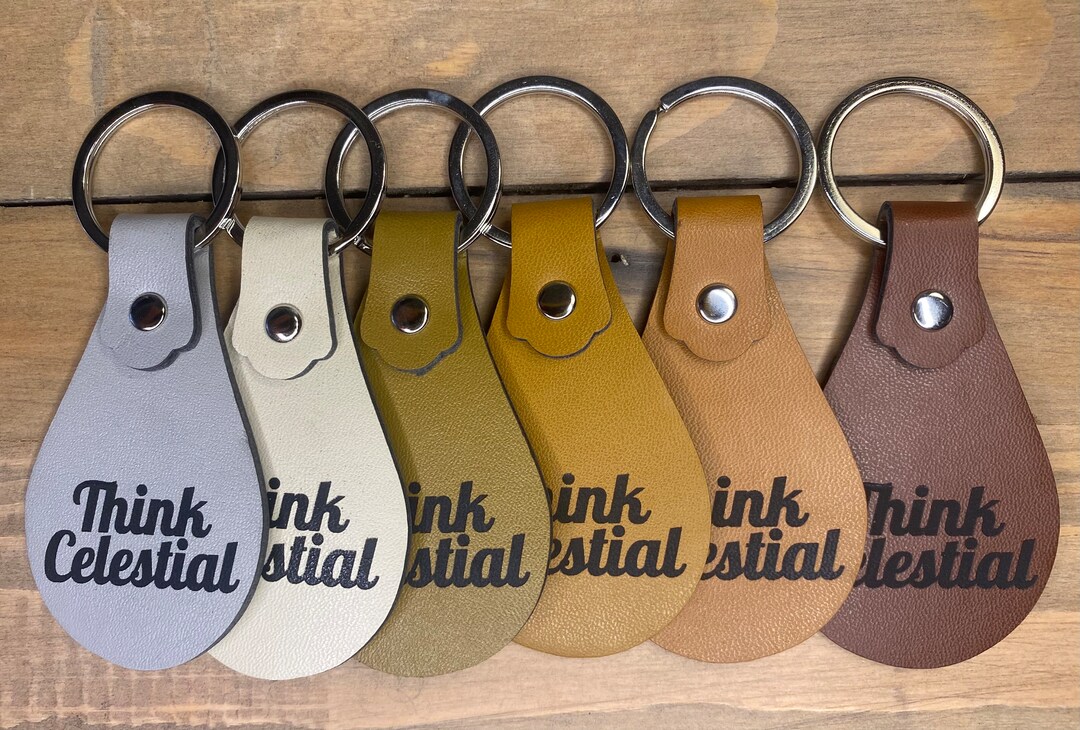 Leather KEYCHAINS Bundle THINK CELESTIAL | Mixed Color | President ...