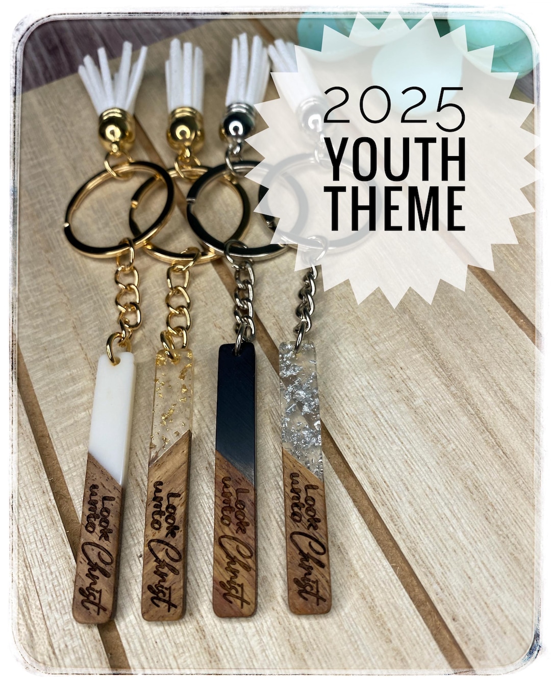 KEYCHAIN Look Unto Christ | 2025 Youth Theme | Unique Stylish Gift Lds ...