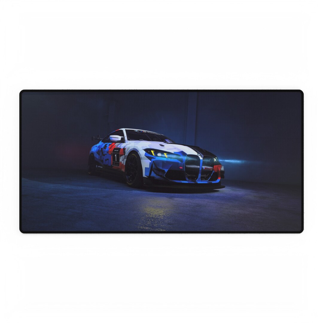BMW M4 GT4 Gamers Computer Laptop Desk Mat / High Resolution / Mouse ...