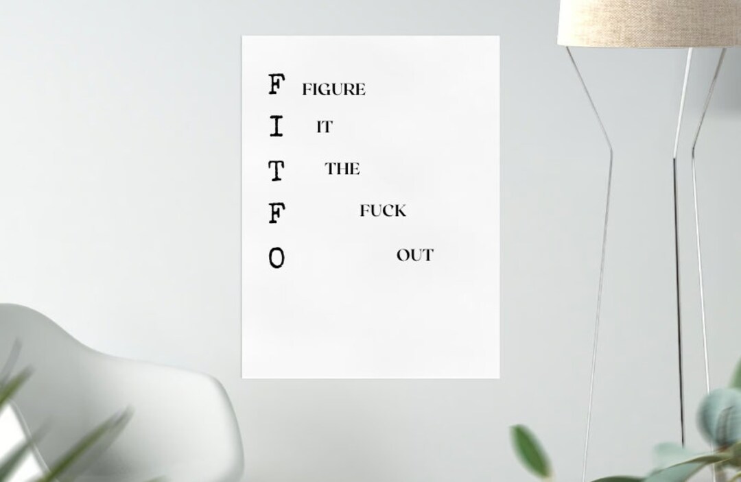 F I T F O | Printable Poster FITFO - Etsy