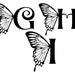 Butterfly Monogram Font Svg Png Butterfly Alphabet Embroidery Monogram ...