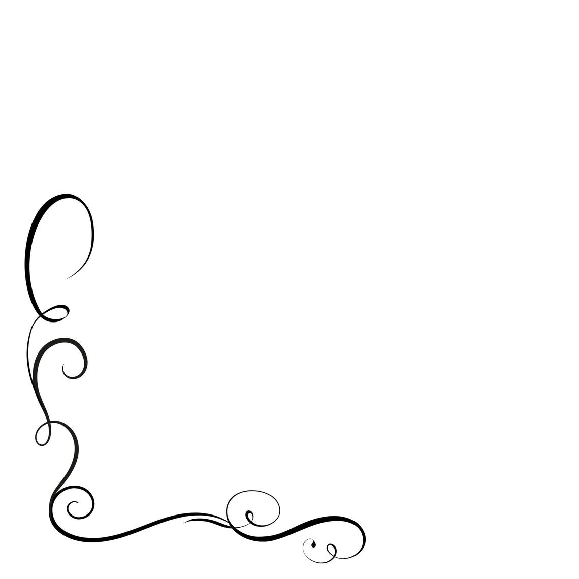 Corner Frame Svg Png Swirl Border Designs Ornate Frame Corner Flourish ...