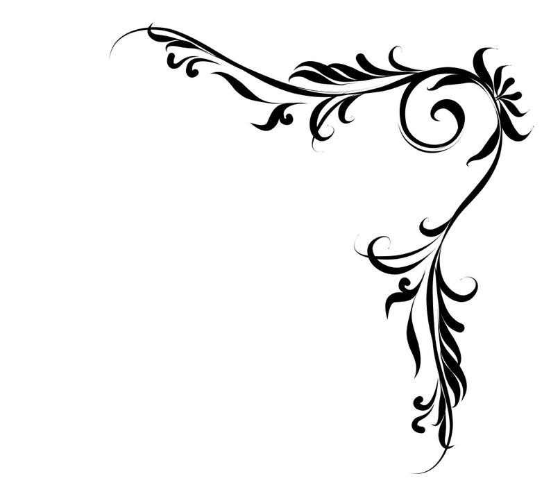 Corner Svg Bundle Swirl Svg Png Dxf Eps Border Svg Corner Digital
